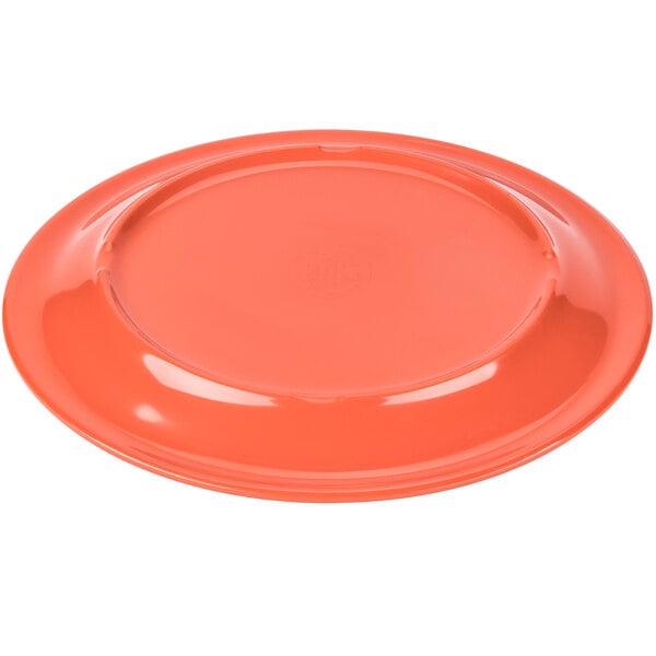 Carlisle 4350052 Dallas Ware 10 1/4" Sunset Orange Melamine Plate - 48/Case