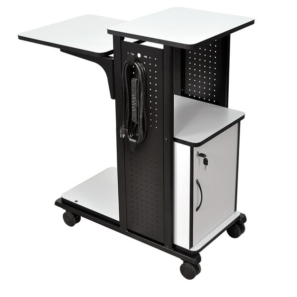 Luxor WPS4CE Presentation Station Cart with Locking Cabinet - 34 1/2" x ...