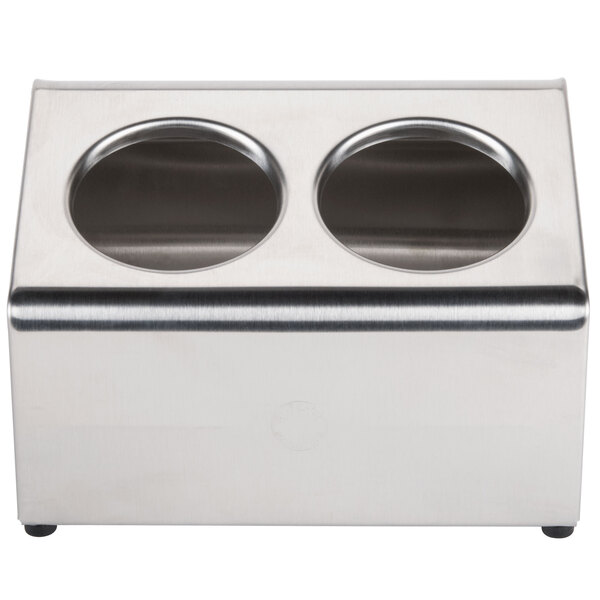 Steril-Sil LTC-2SW 2-Compartment Stainless Steel Condiment Dispenser ...