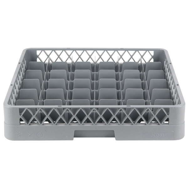 Noble Products 36-Compartment Gray Full-Size Glass Rack - 19 3/8" x19 3 ...