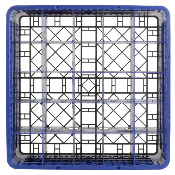 Noble Products 25-Compartment Gray Full-Size Glass Rack with 4 Blue ...