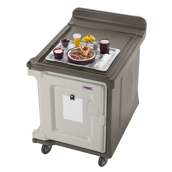 Cambro MDC1520S10194 10-Tray Granite Sand Low Profile Meal Delivery ...