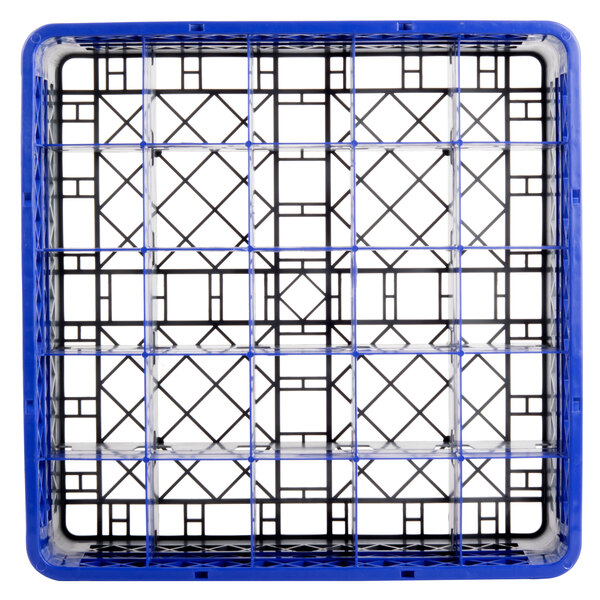 Noble Products 25-Compartment Gray Full-Size Glass Rack with 2 Blue ...