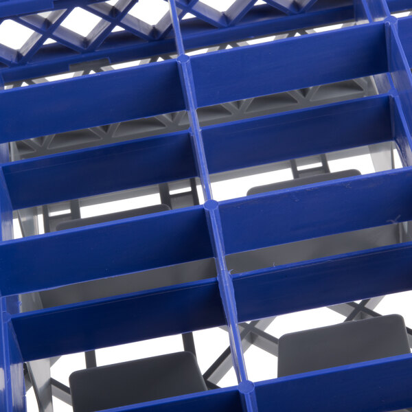 Noble Products 25-Compartment Gray Full-Size Glass Rack with 2 Blue ...