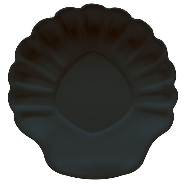 GET SH-8-BK Creative Table 8" Black Shell Plate - 12/Case