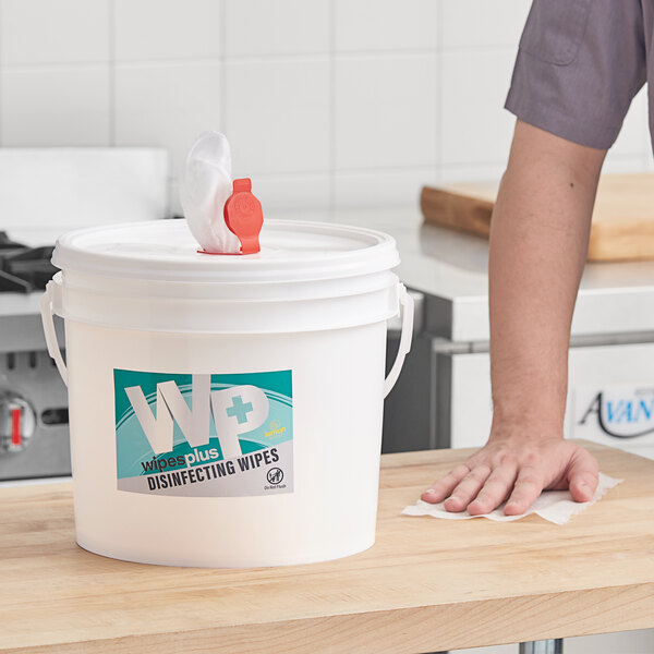WipesPlus Empty Bucket for Disinfecting Wipes or Hand Sanitizing Wipes ...