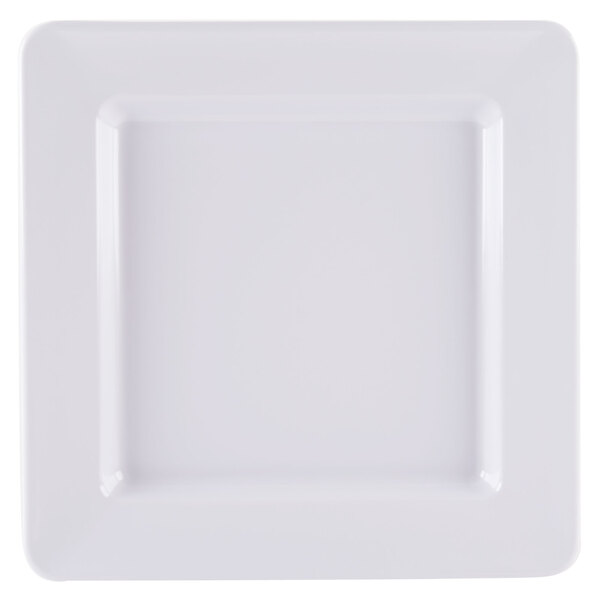 GET ML-12-W Milano 12" White Square Plate - 12/Case