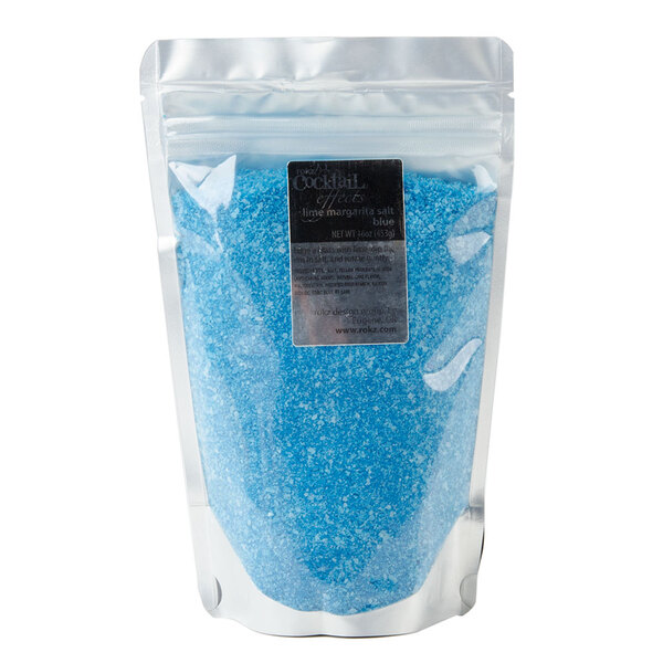 Rokz 1 lb. Blue Margarita/Cocktail Rimming Salt