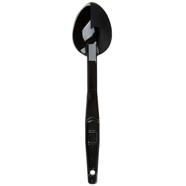 Cambro SPO13CW110 13" Black Camwear Solid Salad Bar / Buffet Spoon
