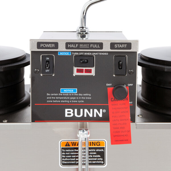 Bunn 20500.0001 U3 Twin 3 Gallon Coffee Machine Urn - 120/240V