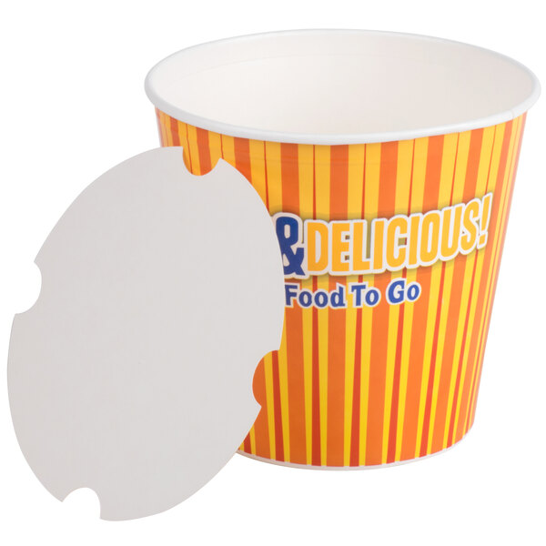 Choice 170 oz. Hot Food Bucket with Lid - 20/Pack