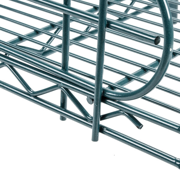 Regency 33 5/8" x 5 15/16" Green Epoxy Wire Shelf Ledge For 36" Wire ...