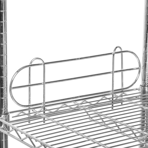 Regency 15 5/8" x 5 15/16" Chrome Wire Shelf Ledge For 18" Wire Shelving