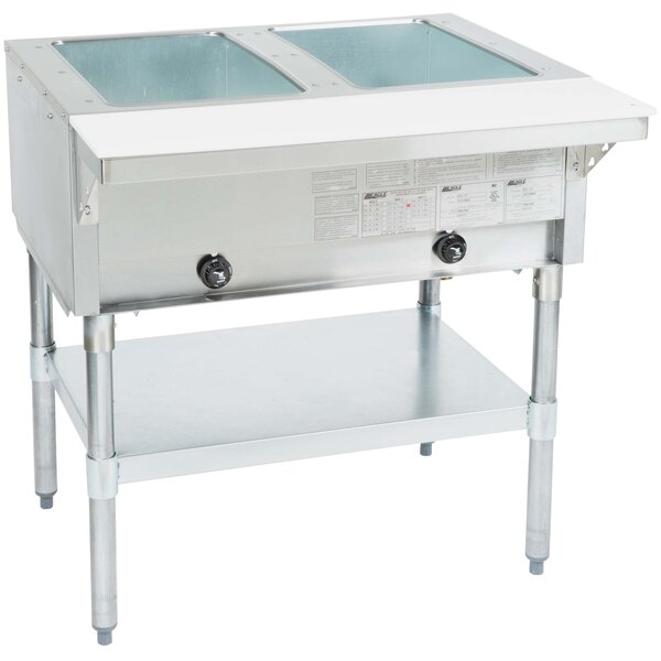 Eagle Steam Table, Liquid Propane, 2 Pan - WebstaurantStore