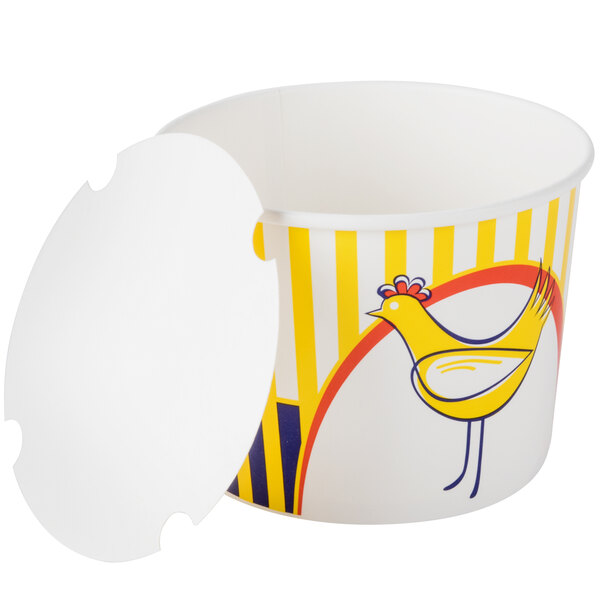 Fried Chicken Bucket w/ Lid - 64 oz., 35/Pack | WebstaurantStore