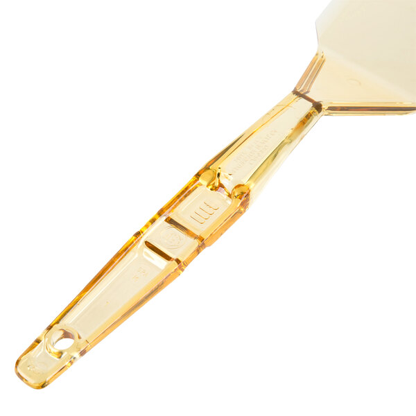 Cambro SPA14 14" Amber High Heat Solid Turner / Spatula