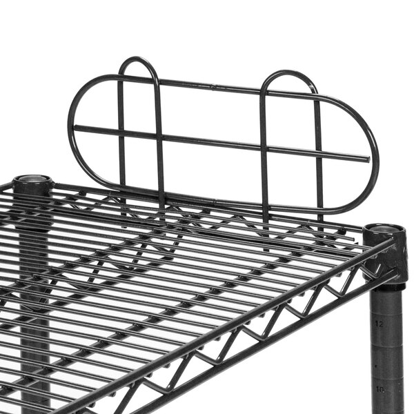 Regency 11 5/8" x 5 15/16" Black Epoxy Wire Shelf Ledge For 14" Wire ...