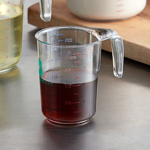 1 Cup Measuring Cup - Plastic | WebstaurantStore