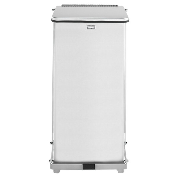 Rubbermaid FGST24SSPL The Defenders 13 Gallon Stainless Steel Square ...