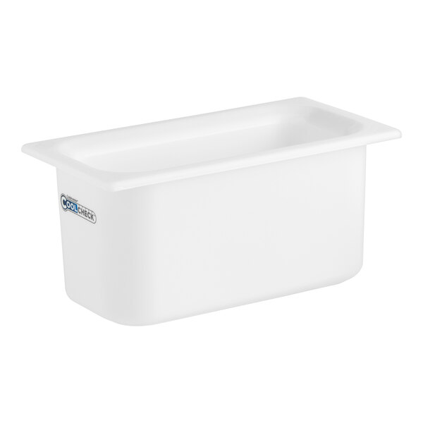 Carlisle Coldmaster CoolCheck White Food Pan