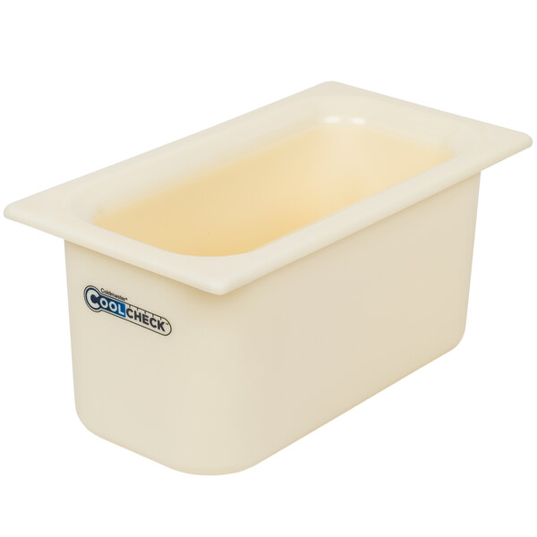 Carlisle Coldmaster CoolCheck White Food Pan
