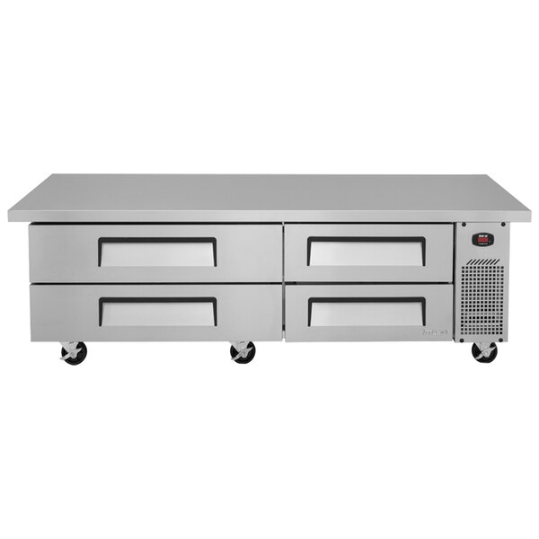 Turbo Air TCBE-72SDR-E-N 72" Four Drawer Refrigerated Chef Base with ...