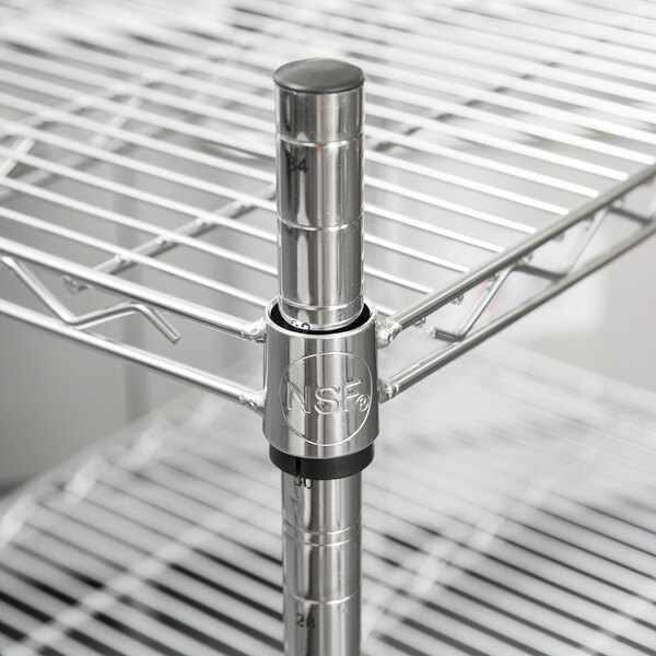 Regency 34" NSF Chrome Mobile Shelving Post