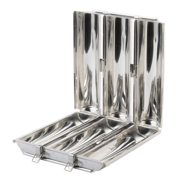 Matfer Bourgeat 341712 Stainless Steel Round Bread Mold with (3) 2 3/4 ...