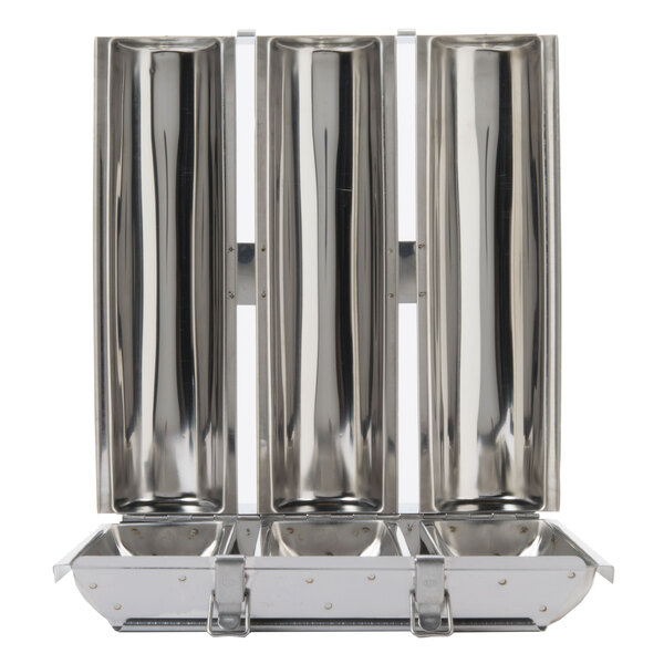 Matfer Bourgeat 341712 Stainless Steel Round Bread Mold with (3) 2 3/4 ...