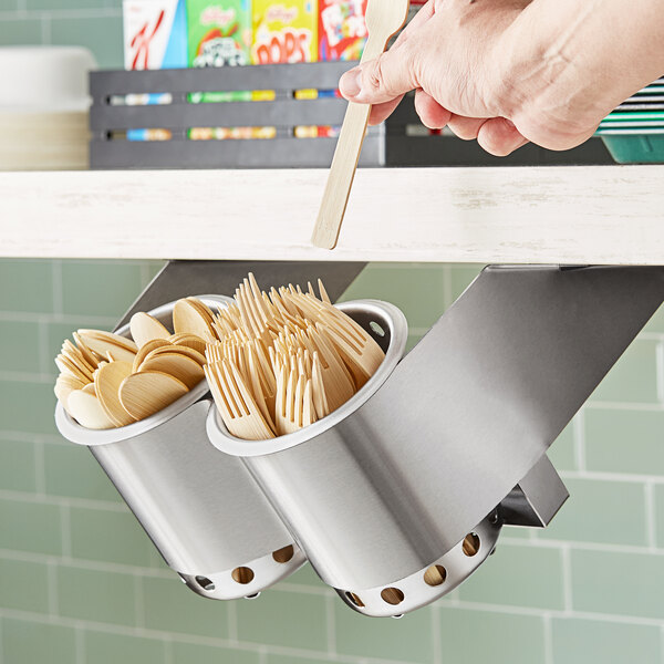 Steril-Sil UB-2SS Under Bar Stainless Steel 2-Cylinder Flatware ...