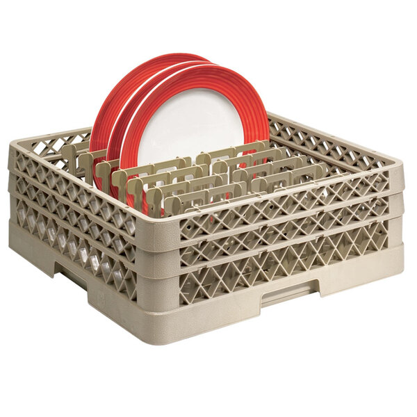 Vollrath TR3AAP16 Traex® Beige Full Size Extended Peg Rack for 18 1/16 ...