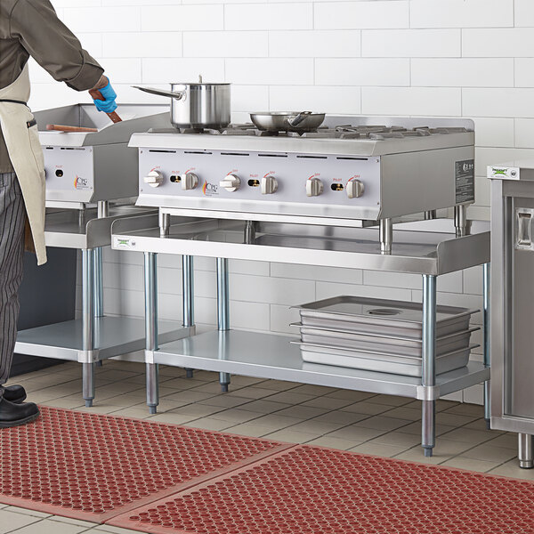 Regency 24" x 48" 16-Gauge Stainless Steel Equipment Stand with ...