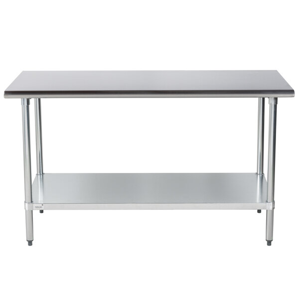 Advance Tabco ELAG-305-X 30" x 60" 16 Gauge Stainless Steel Work Table ...