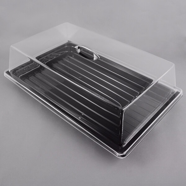 Cambro Sample and Display Tray Kit with Black Polycarbonate Tray and ...