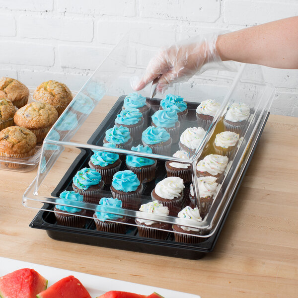 Sample and Display Tray Kit with Black Polycarbonate Tray and Acrylic ...