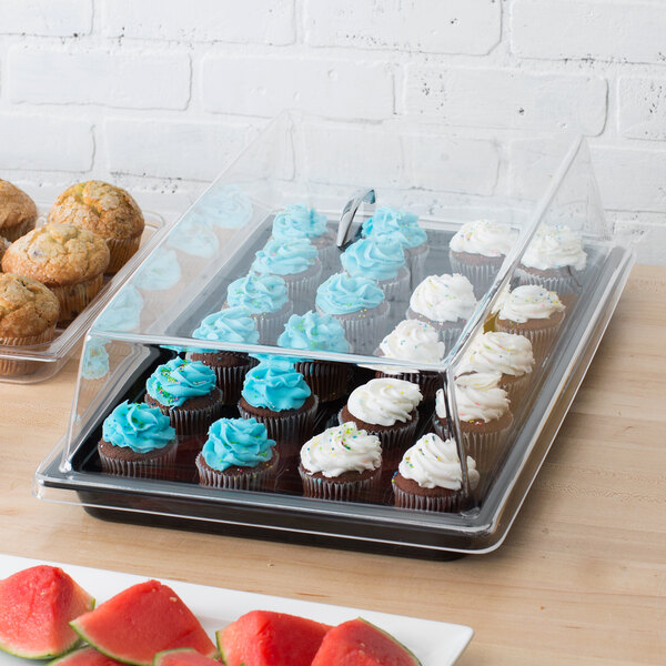 Sample and Display Tray Kit with Black Polycarbonate Tray and Acrylic ...