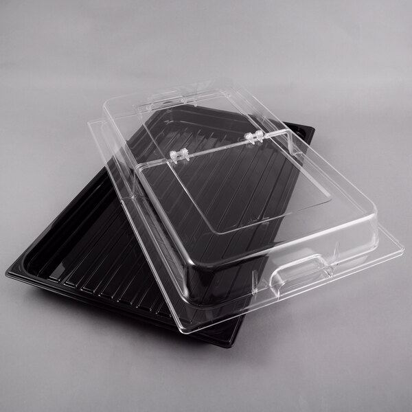 Cambro Sample and Display Tray Kit with Black Polycarbonate Tray and ...