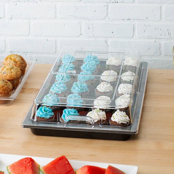 Sample and Display Tray Kit with Black Polycarbonate Tray and Hinged ...