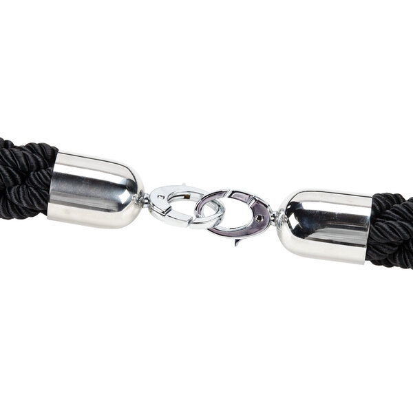 American Metalcraft RSCLRPCHBL 5' Braided Black Barrier System Rope ...
