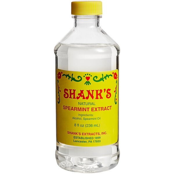 Shank's Pure Spearmint Extract - 8 oz. | WebstaurantStore