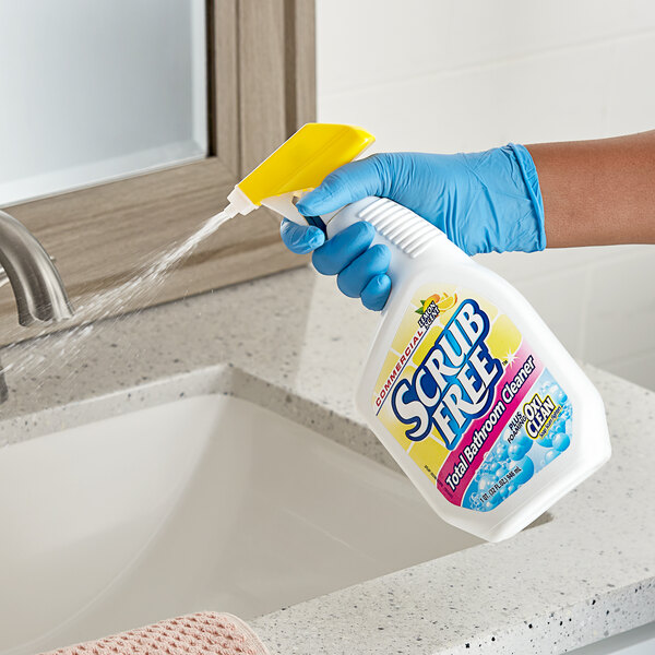 Scrub Free 32 oz. Foaming Restroom Cleaner / Soap Scum Remover with ...