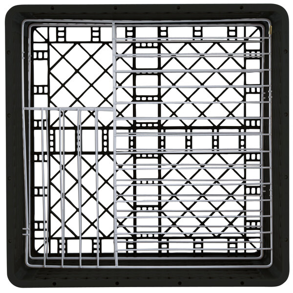 Vollrath PM2011-6 Traex® Plate Crate Black 20 Compartment Plate Rack ...