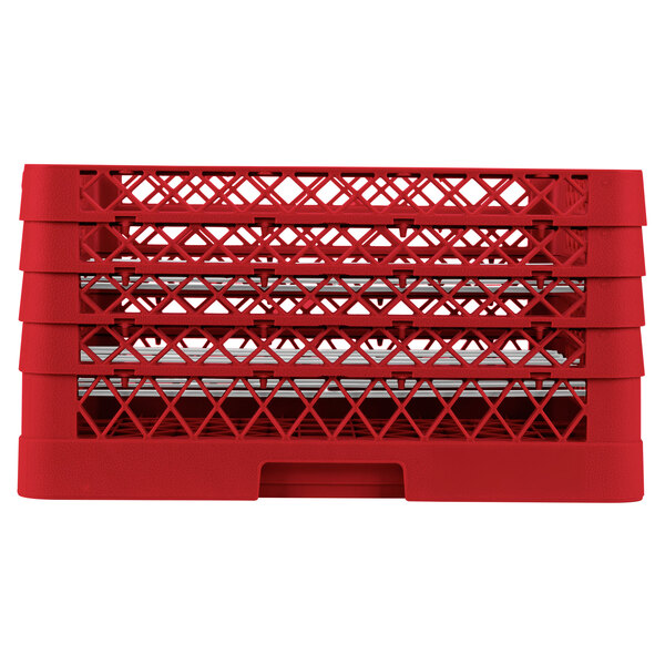 Vollrath PM2209-4 Traex® Plate Crate Red 22 Compartment Plate Rack ...