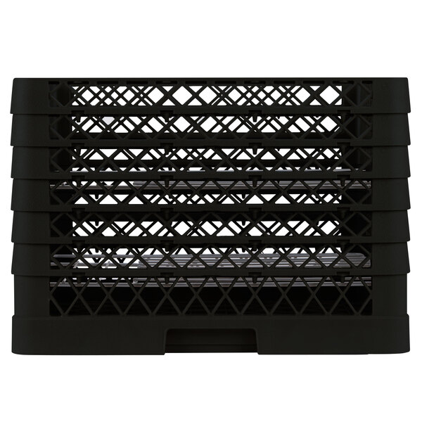 Vollrath PM1412-6 Traex® Plate Crate Black 14 Compartment Plate Rack ...
