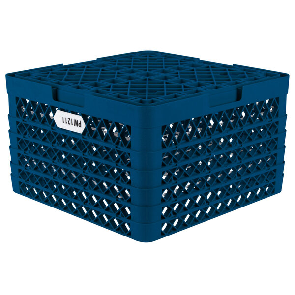 Vollrath PM1211-5 Traex® Plate Crate Royal Blue 12 Compartment Plate ...