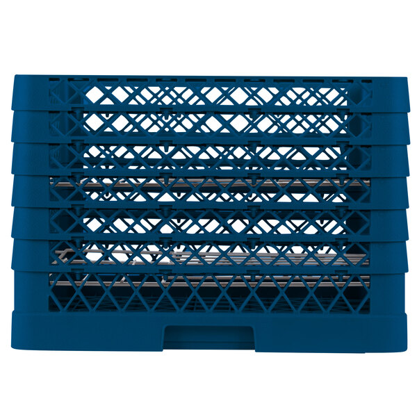 Vollrath PM1211-6 Traex® Plate Crate Royal Blue 12 Compartment Plate ...