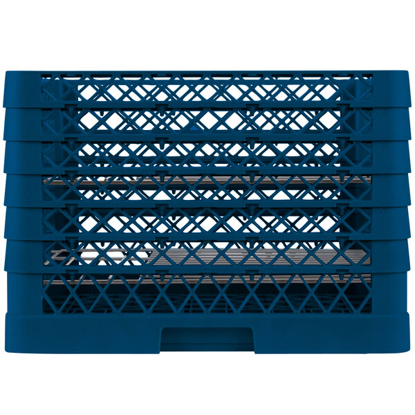 Vollrath PM1912-6 Traex® Plate Crate Royal Blue 19 Compartment Plate ...