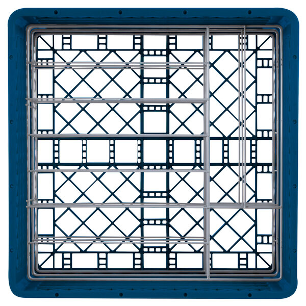 Vollrath PM0912-6 Traex® Plate Crate Royal Blue 9 Compartment Plate ...