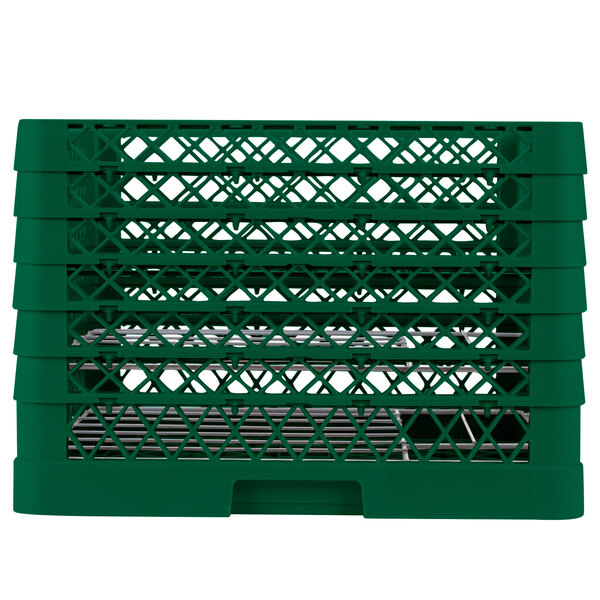 Vollrath PM0912-6 Traex® Plate Crate Green 9 Compartment Plate Rack ...