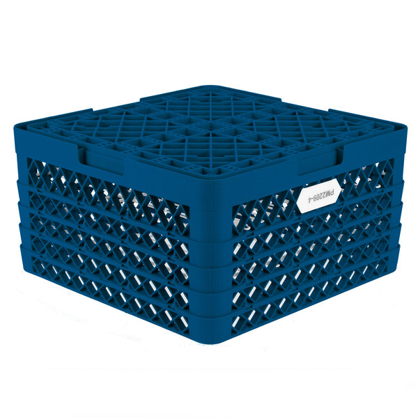 Vollrath PM2209-4 Traex® Plate Crate Royal Blue 22 Compartment Plate ...